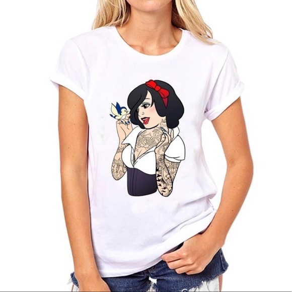 Tops | Punk Rock Snow White Tee | Poshmark